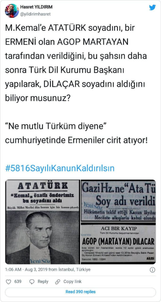 Agop Dilâçar İle İlgili İddialar - Malumatfuruş