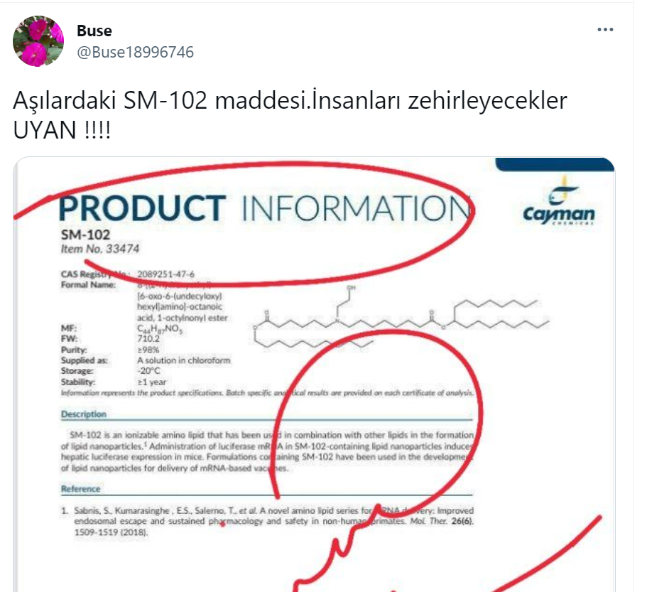 Aşılardaki SM-102 Adlı Maddenin Sağlığa Zararlı Olduğu İddiası ...