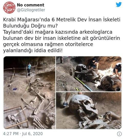Tayland'da Bir Mağarada Bulunduğu Sanılan Dev İnsan İskeleti - Malumatfuruş