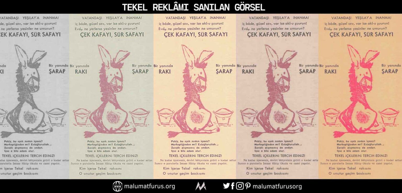 1951 Yılından Tekel Reklamına Ait Sanılan Görsel - Malumatfuruş
