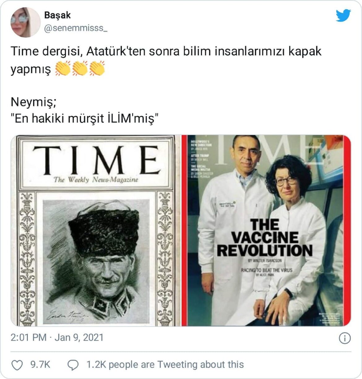 Time Dergisinin Kapağında Yer Alan Uğur Şahin ve Özlem Türeci ...
