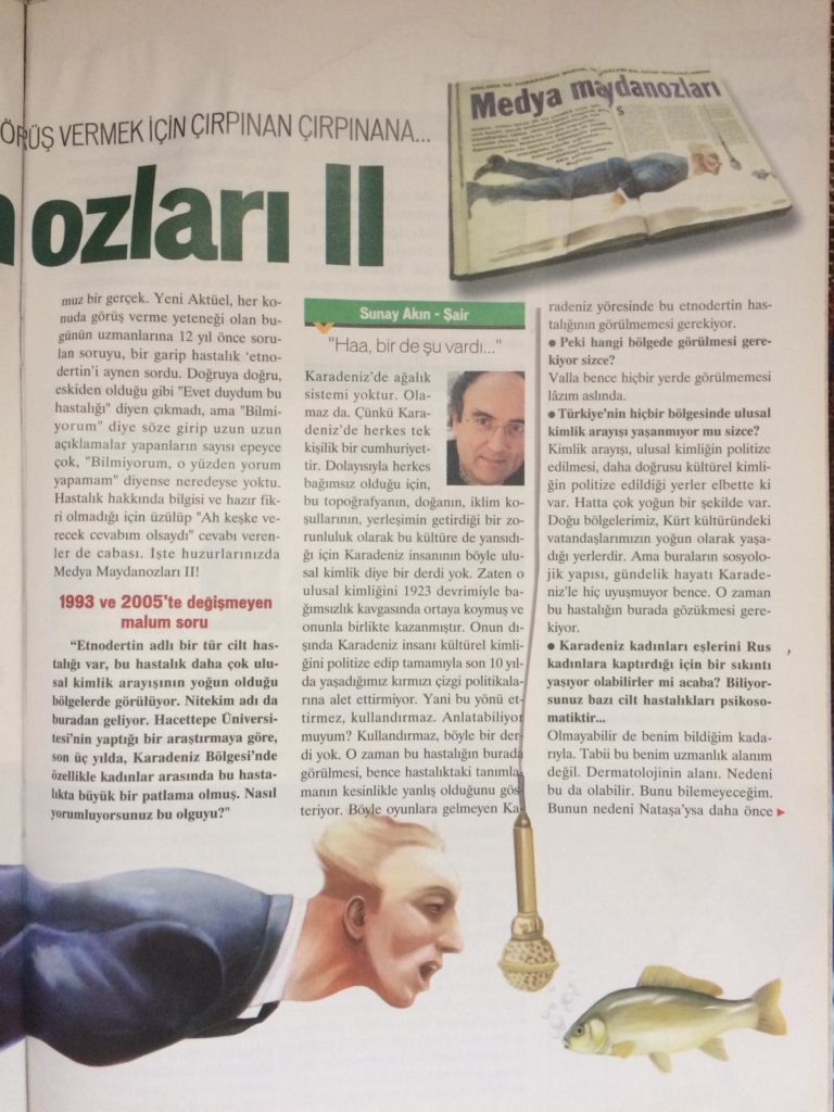 Aktüel Dergisi'nin "Etnodertin" Konulu "Medya Maydanozları" Oltalaması ...